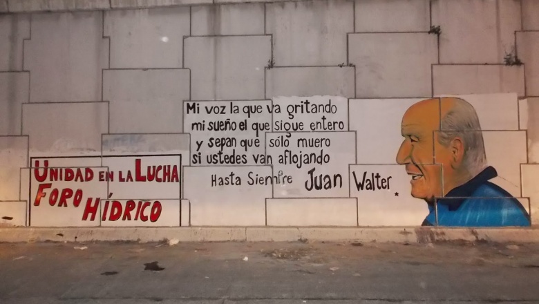 El Foro Hídrico restaurará el mural en homenaje a Juan Walter ...